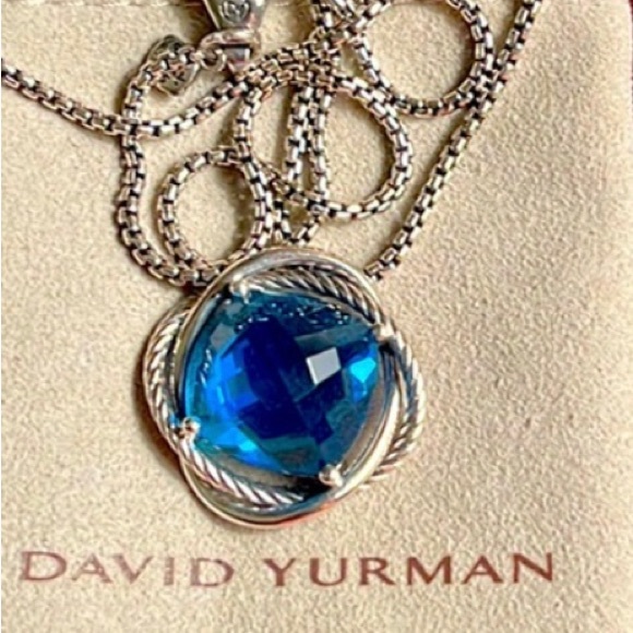 David Yurman | Jewelry | David Yurman Blue Topaz 925 Sterling Pendant ...